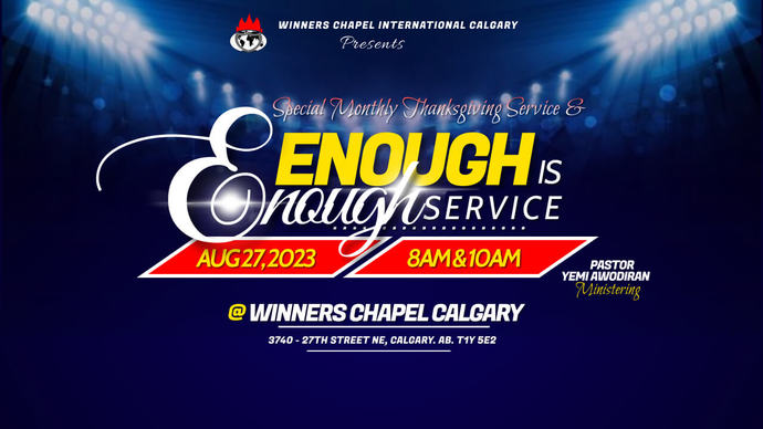 Sermons | Winners Chapel International Calgary